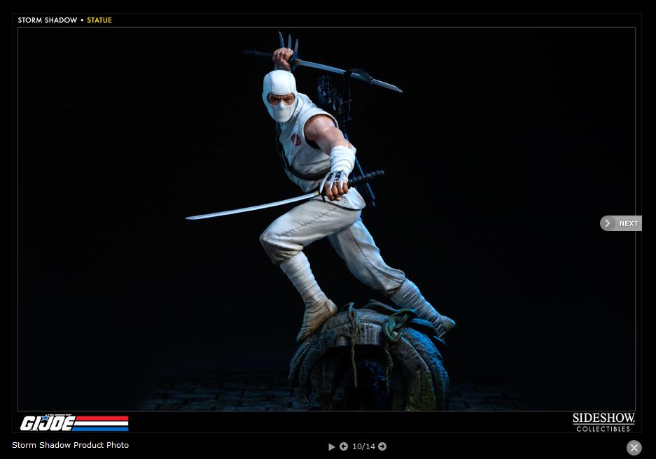 Sideshow Collectibles Storm Shadow statue up for Pre-Order! | GeneralsJoes